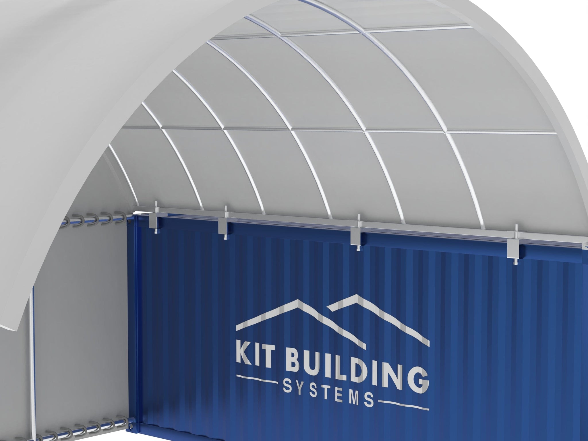 Clamping Attachment System for Container Canopies | Kit Buildings