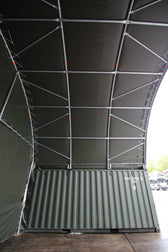 Container Shelter - 20ft x 20ft x 6.5ft (6m x 6m x 2m) - Kit Buildings
