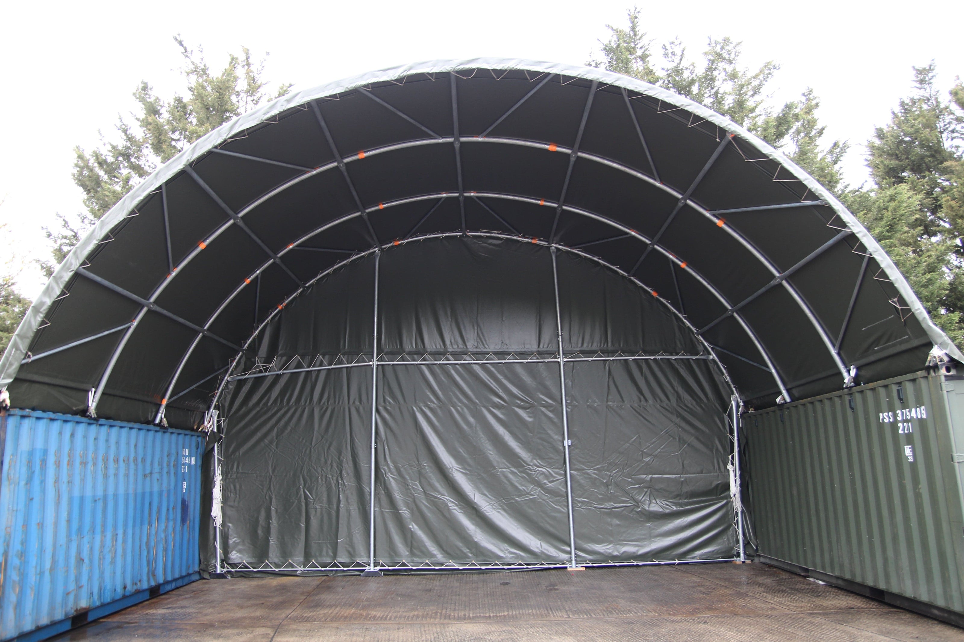 Container Canopy Back Panel | Kit Buildings